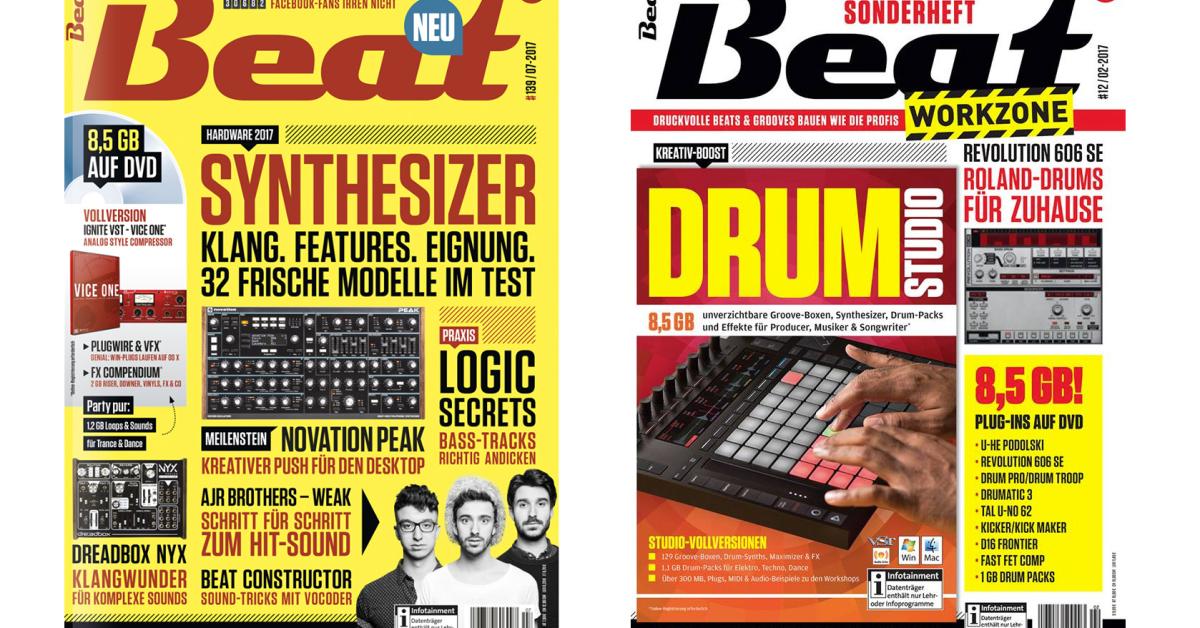 Die neue Beat 07/17 ist jetzt erhältlich: Die besten Synthesizer 2017