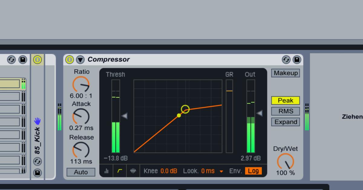 Ableton Live Tutorial: Kompressor richtig einstellen