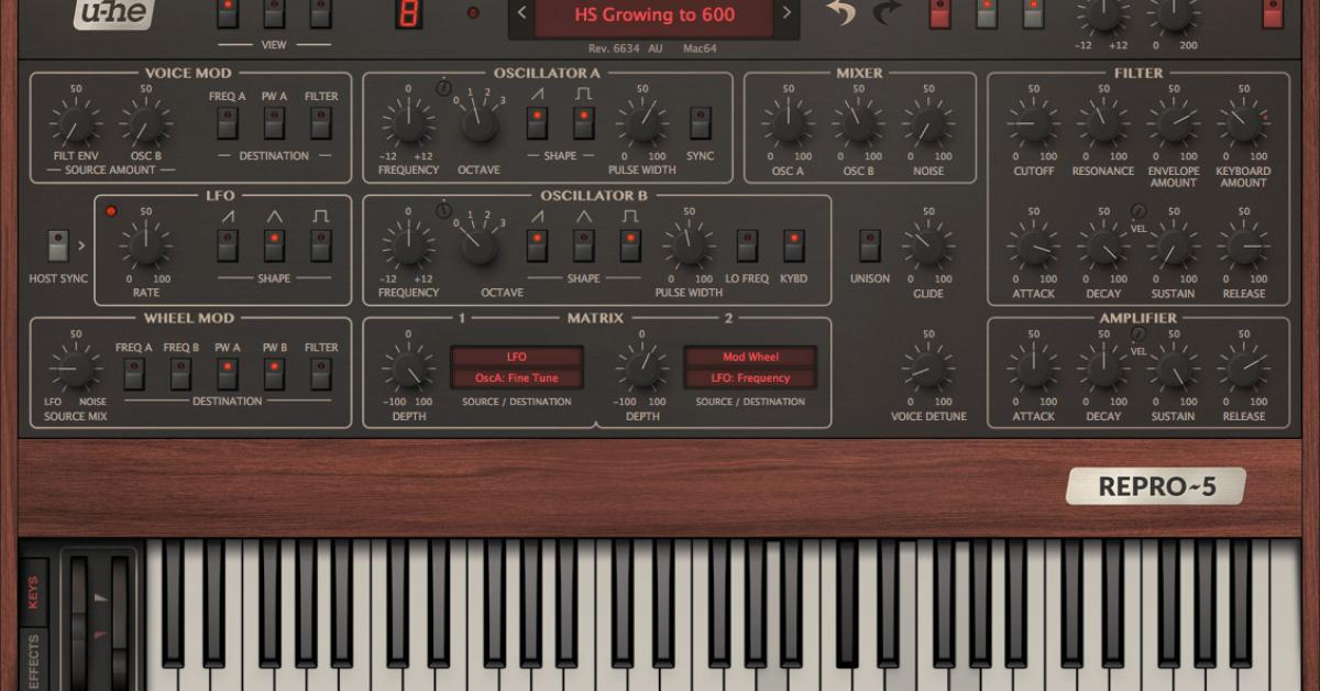 u-he RePro-5 Public Beta ist am Laufen!