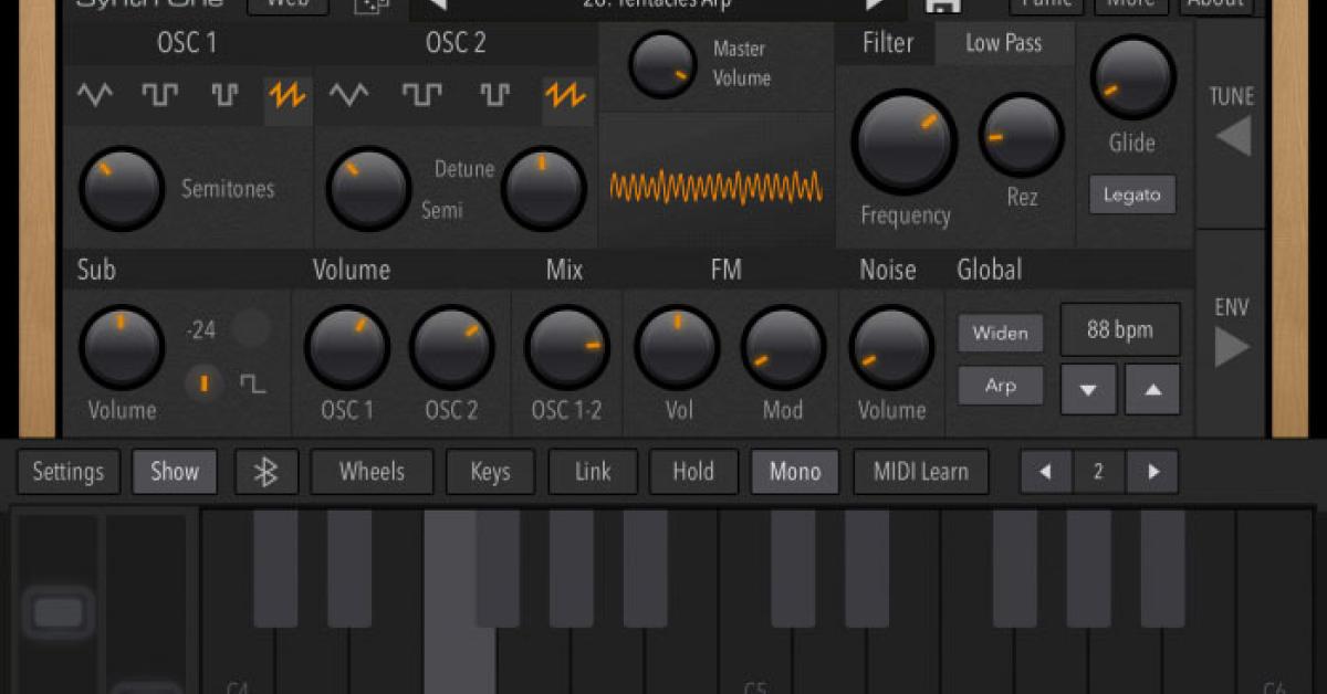 AudioKit Synth One: jetzt auch für's iPhone