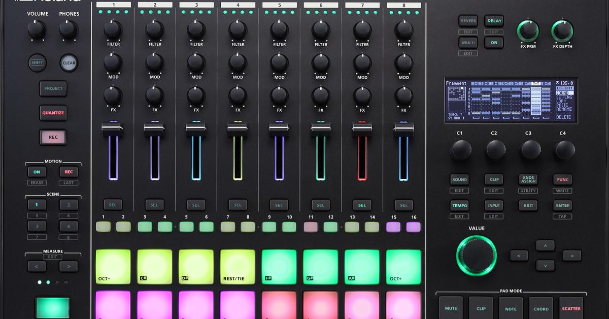 Groovebox, Looper, Sampler, Synth & Audiointerface: Roland MC-707