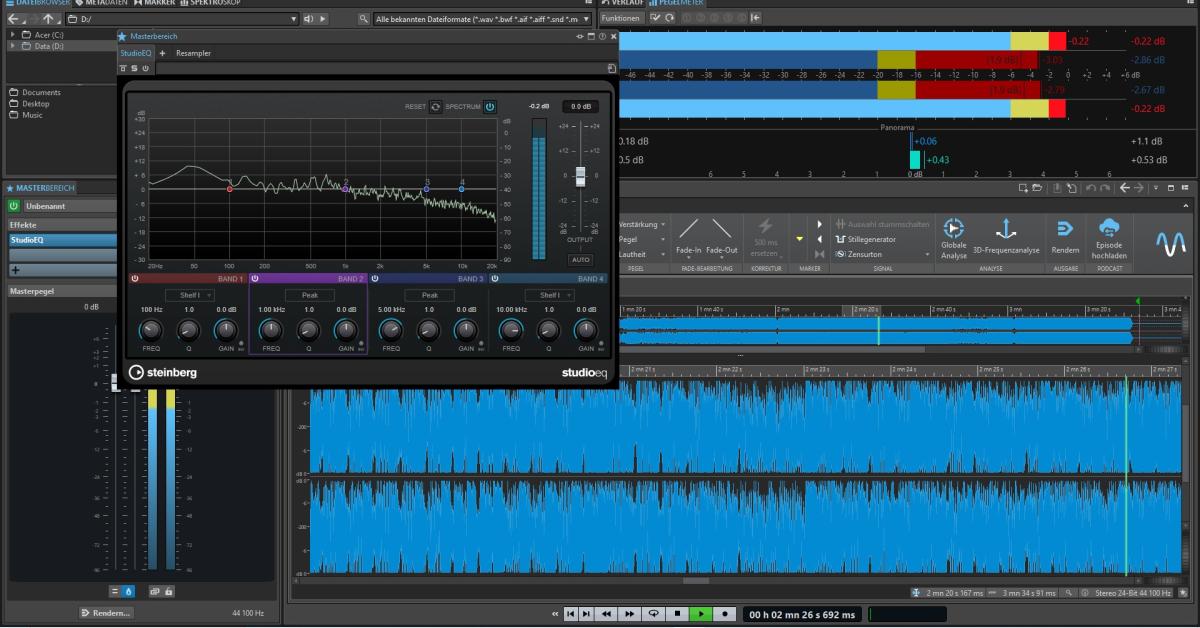Werde zum Podcast-Profi mit Steinberg Wavelab Cast