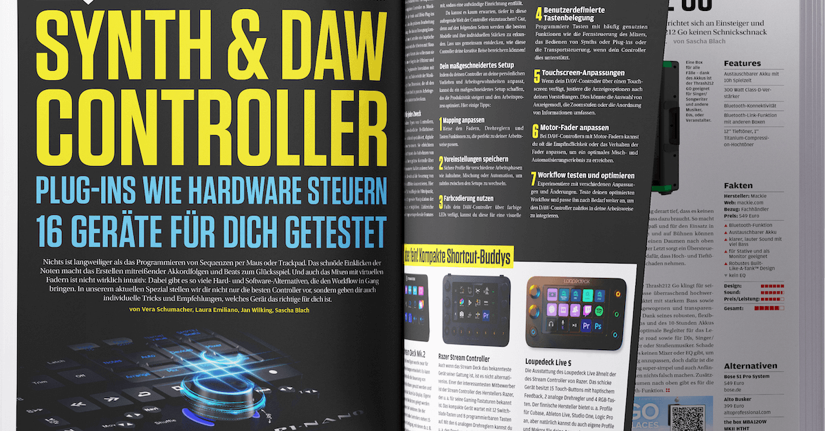 16 Synth & DAW Controller im Test | Bitwig 8-Track geschenkt mit Beat 03/24