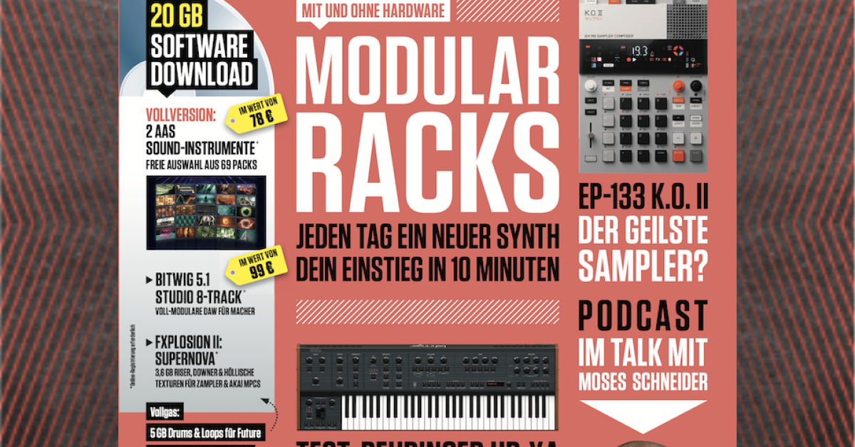 Modular: Dein 10-Minuten-Einstieg + 2 AAS Instrumente gratis mit Beat 04/24