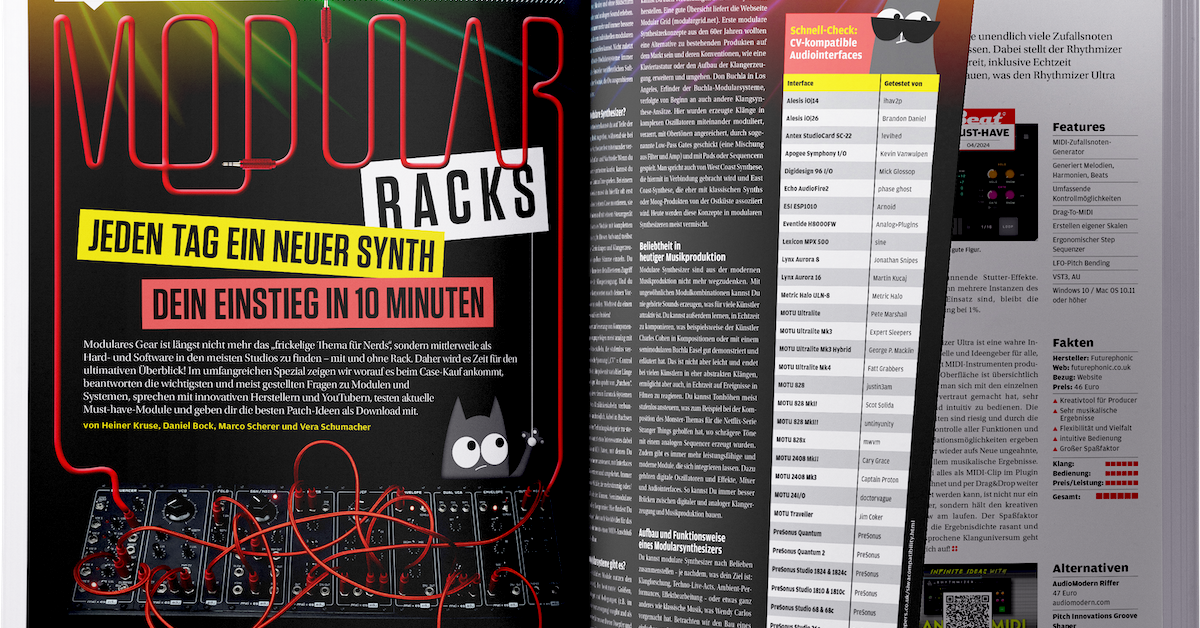 Modular: Dein 10-Minuten-Einstieg + 2 AAS Instrumente gratis mit Beat 04/24