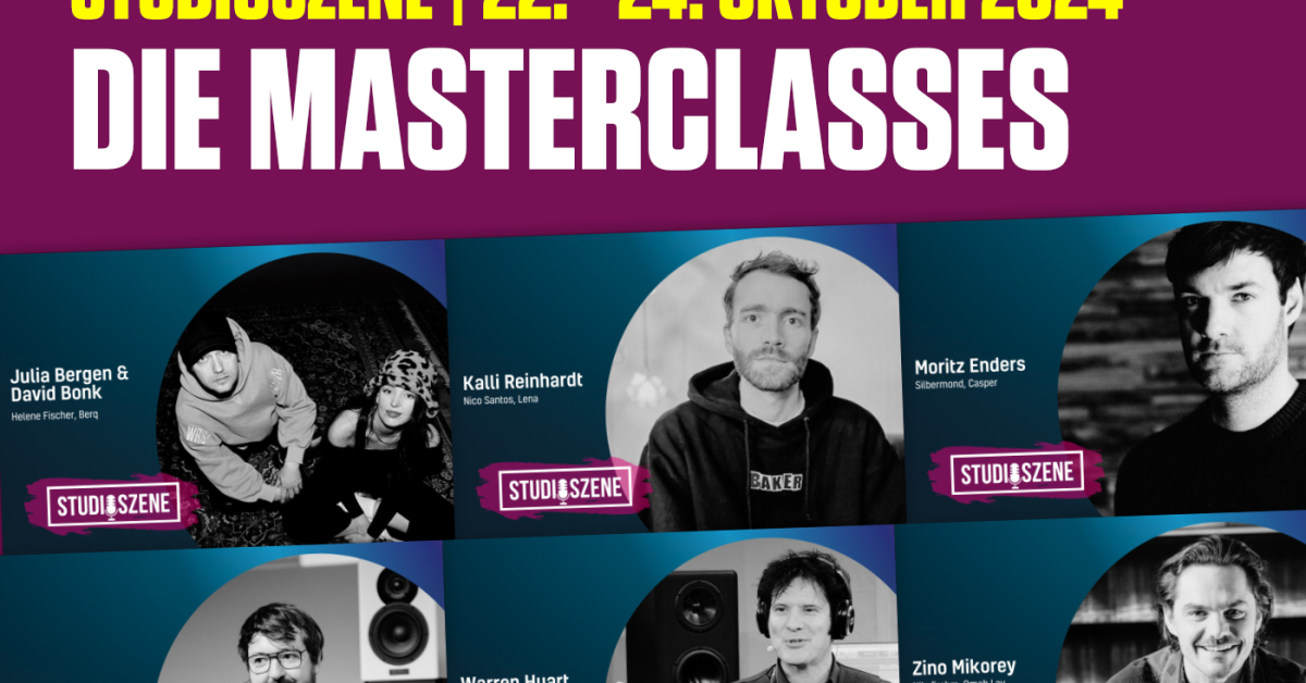 Producer-Skills 2.0 – mit den Masterclasses der Studioszene 2024
